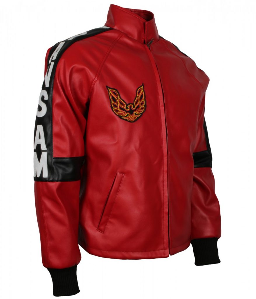 Bandit Men Red Faux Leather Jacket - Stinson Leathers