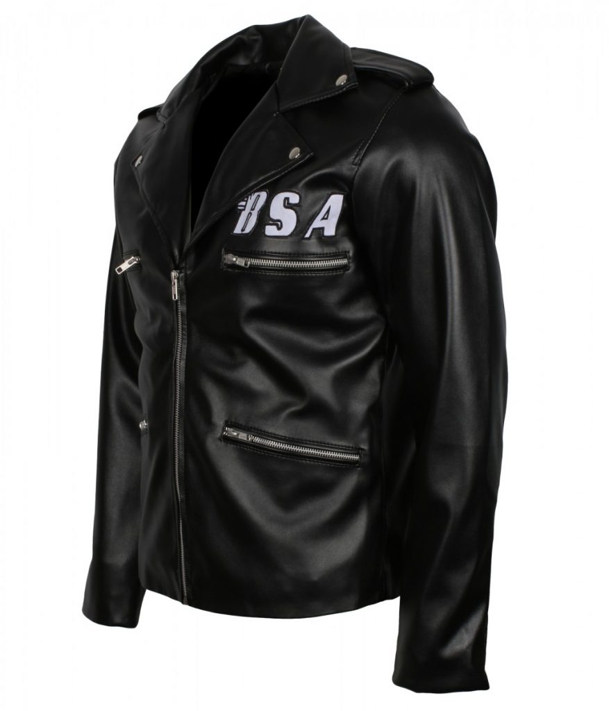George Michael BSA Black Genuine Leather Jacket - Stinson Leathers