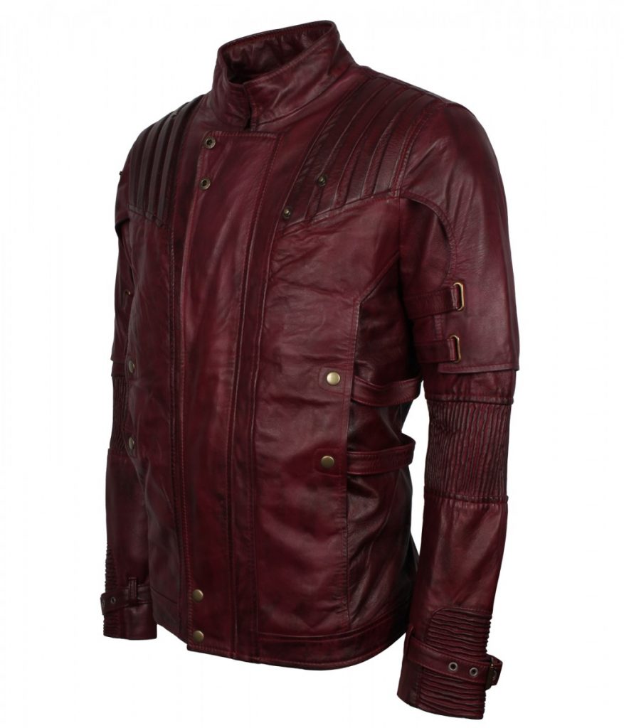 Star Lord Maroon Genuine Leather Jacket - Stinson Leathers