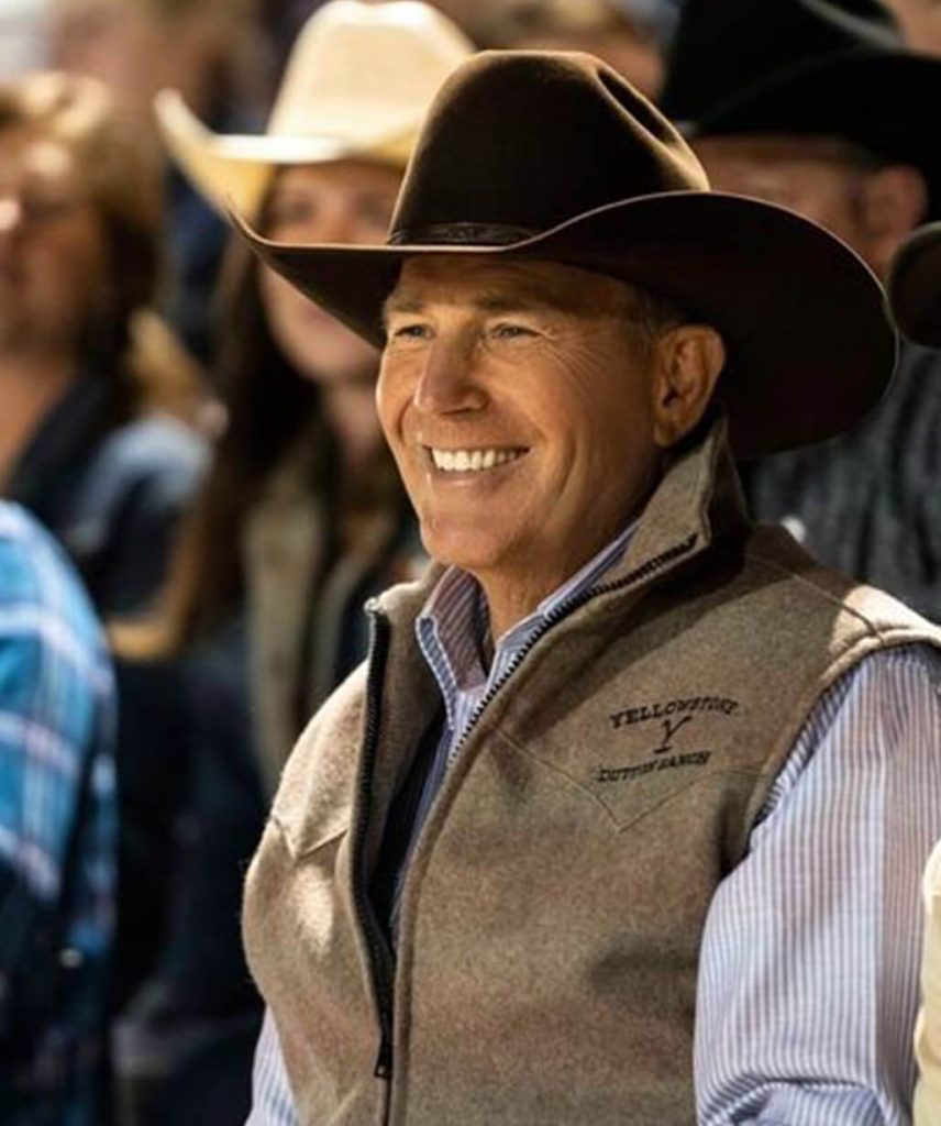 Kevin Costner Yellowstone S03 Brown Vest