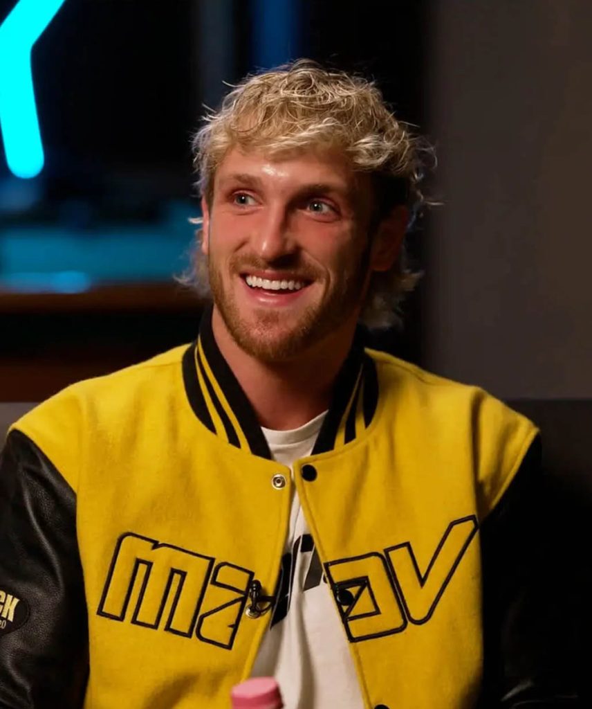 WWE Logan Paul Yellow Varsity Jacket - Stinson Leathers