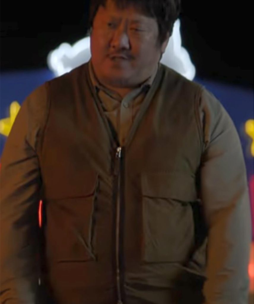 3 Body Problem S01 Benedict Wong Da Shi Brown Cotton Vest