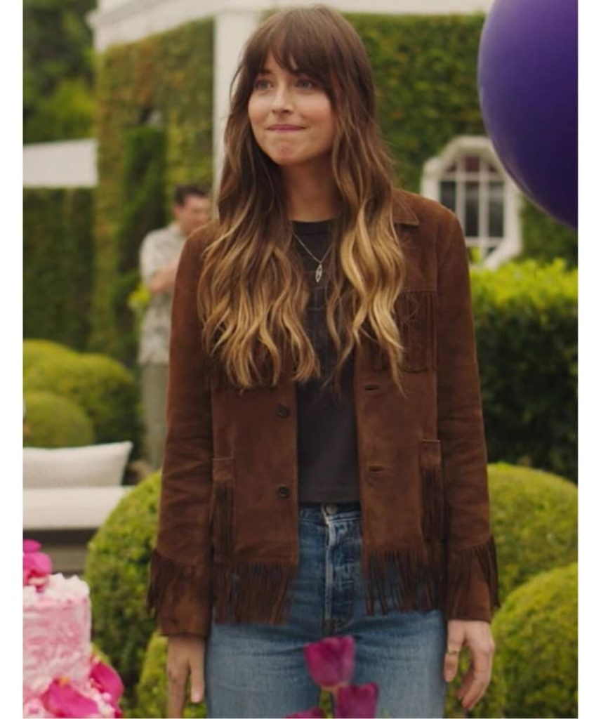 Dakota Johnson The High Note Maggie Fringe Jacket