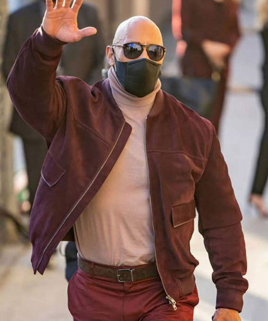 Dwayne Johnson The Rock Bomber Leather Jacket