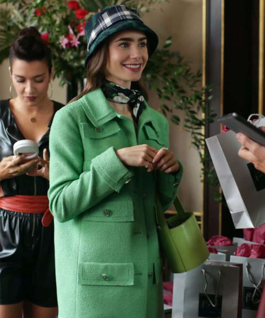 Emily In Paris Emily Cooper Green Coat