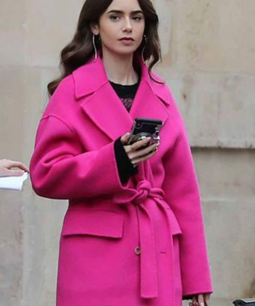 Emily In Paris Emily Cooper Pink Coat