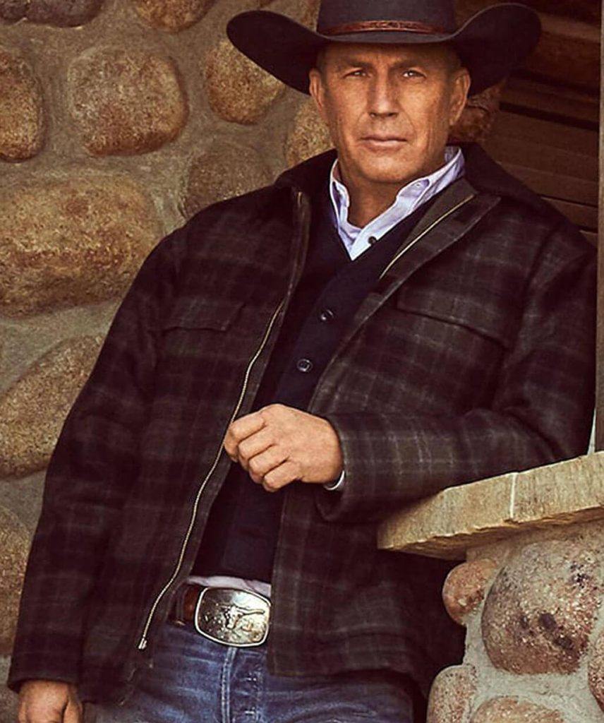 John Dutton Yellowstone Kevin Costner Wool Jacket