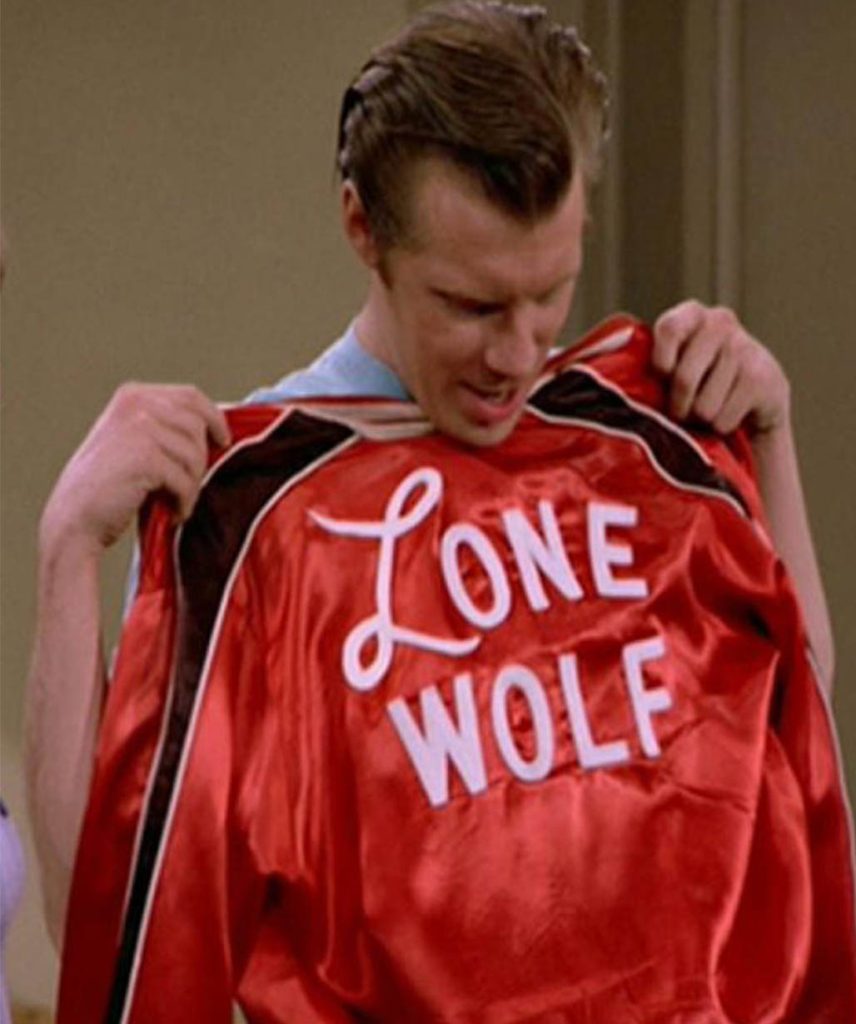 Lone Wolf Red 1950s Lenny Bomber Jacket