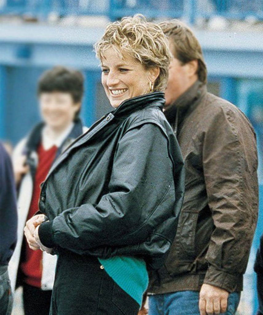 Princess Diana Black Bomber Leather Jacket