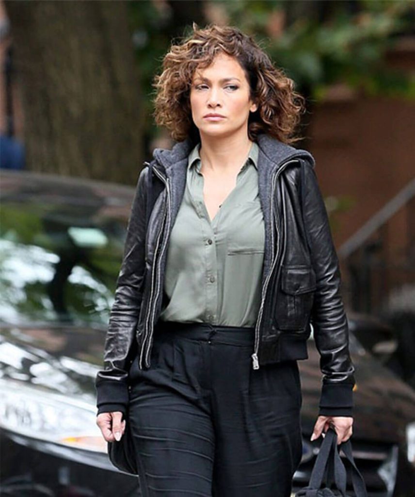 Shades of Blue Jennifer Lopez Leather Jacket