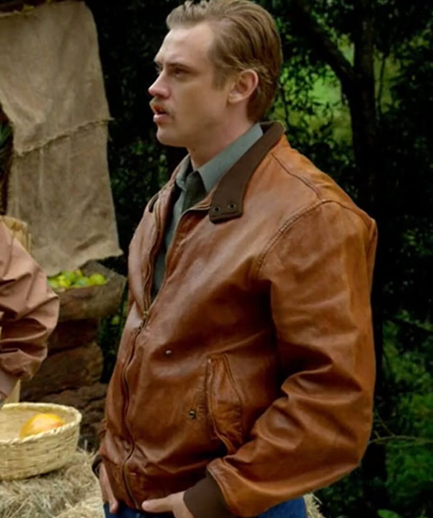 Steve Murphy Boyd Holbrook Narcos Brown Leather Jacket