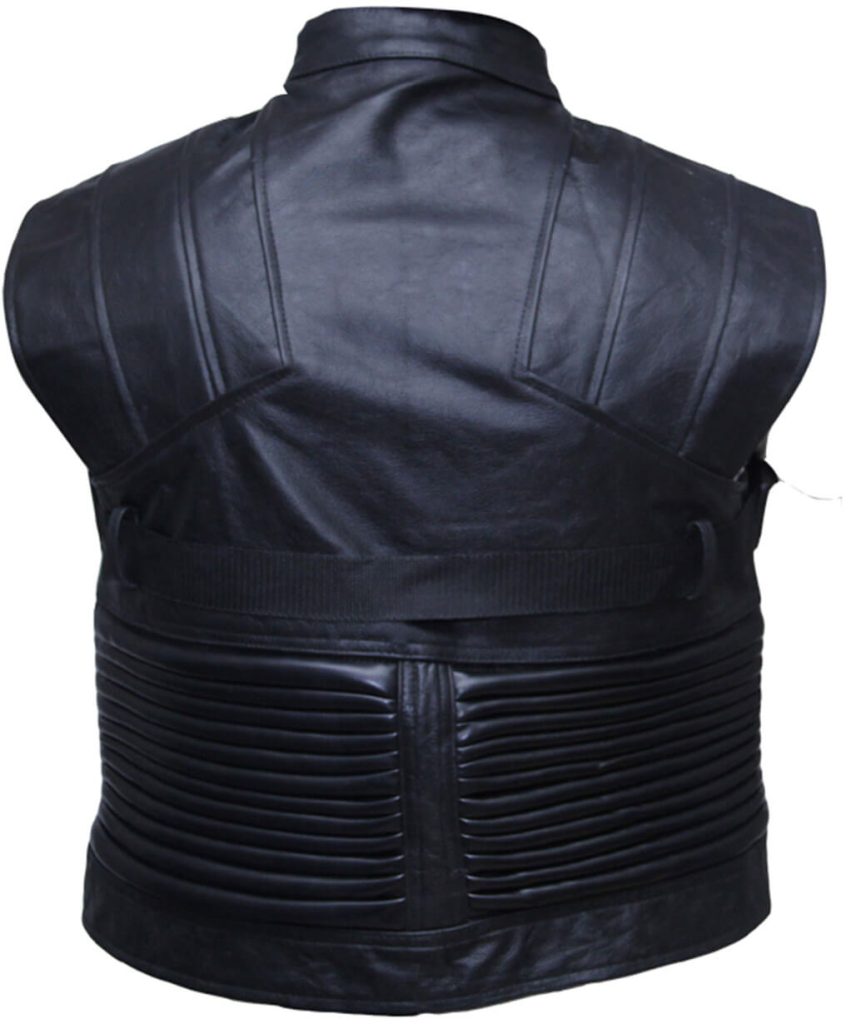 The Avengers Hawkeye Black Leather Vest