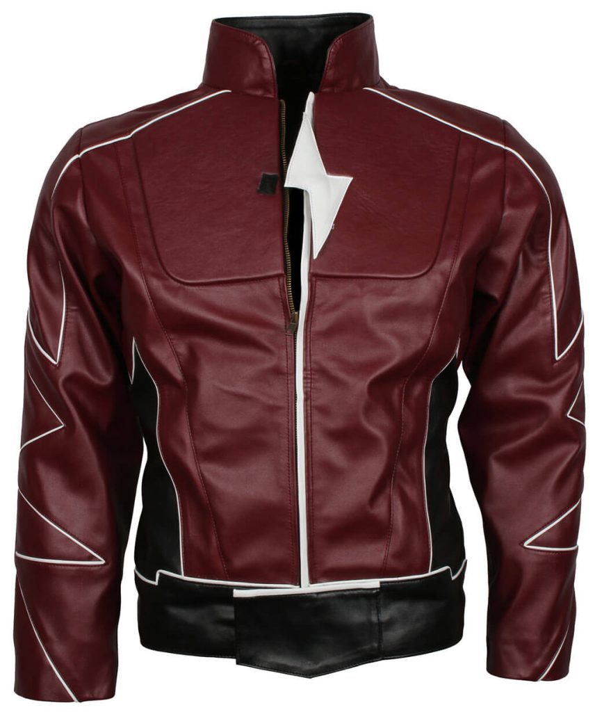 The Flash Barry Allen Maroon Costume Jacket