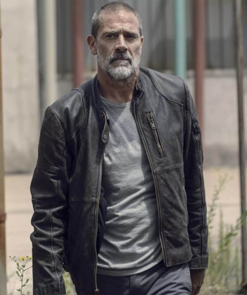 The Walking Dead S9 Negan Smith Black Leather Jacket