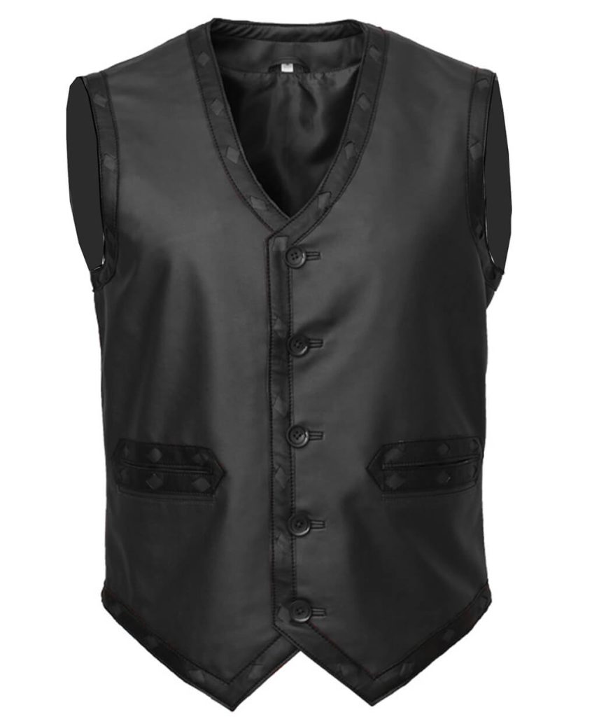 Brian Geraghty 1923 Zane Davis Brown Leather Vest