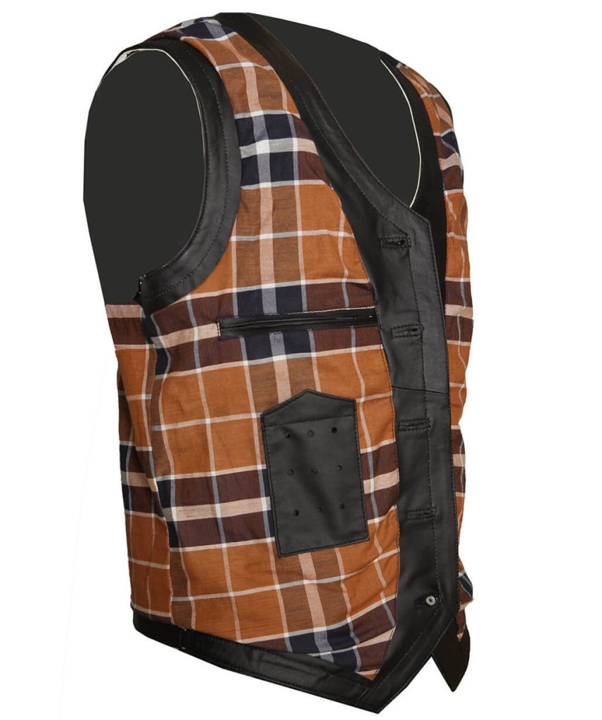 The Warriors Michael Beck Swan Leather Vest