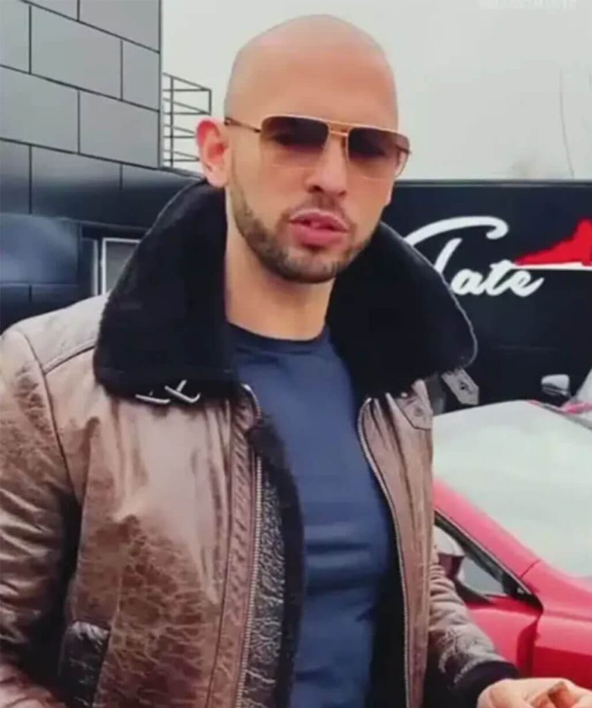 Top G Andrew Tate Brown Fur Shearling Leather Jacket