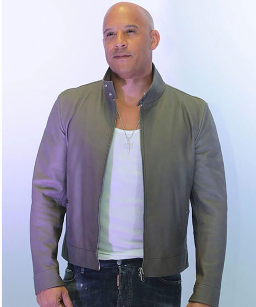 Vin Diesel Grey Biker Jacket
