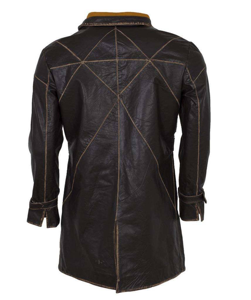 Watch Dogs Brown Leather Coat