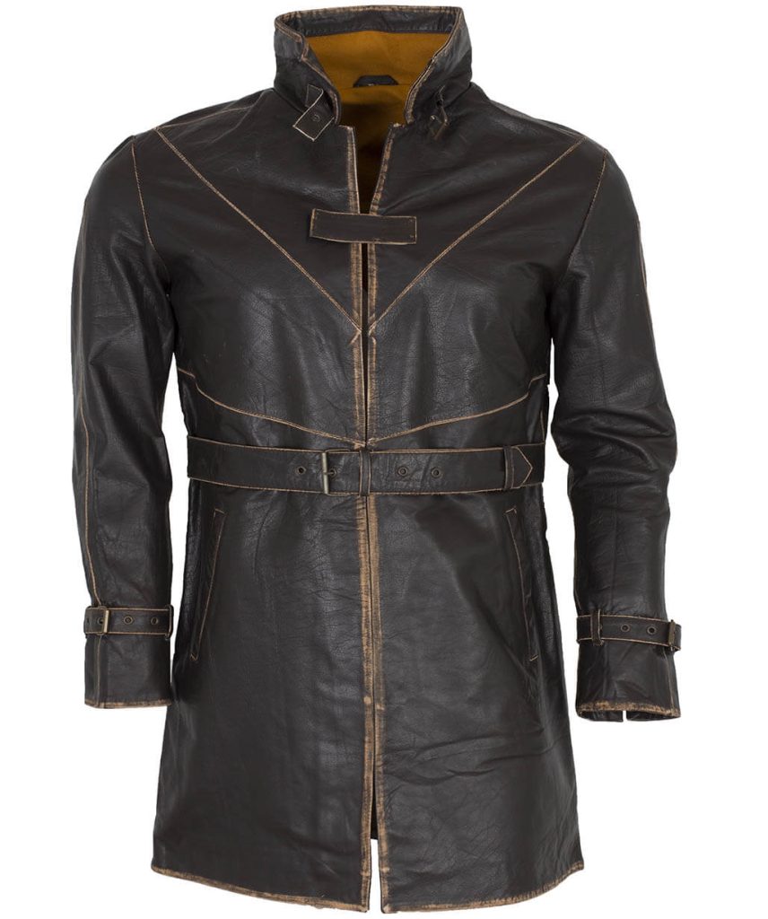 Watch Dogs Brown Leather Coat