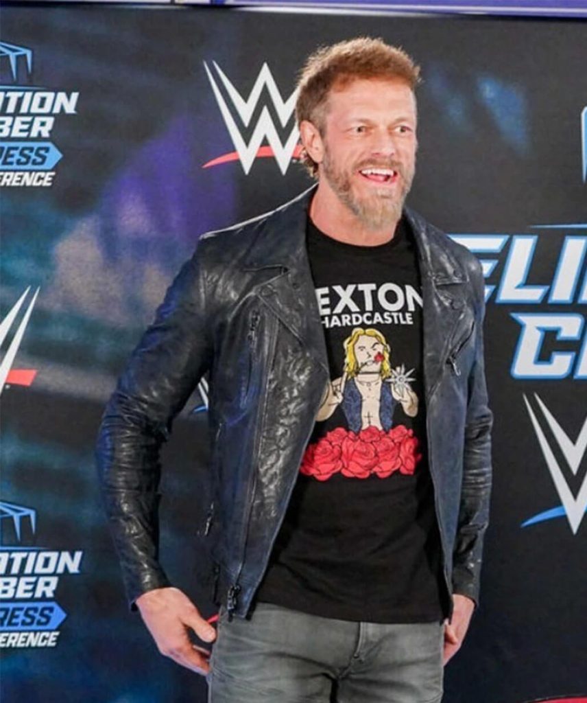 WWE Elimination Chamber Edge Biker Leather Jacket