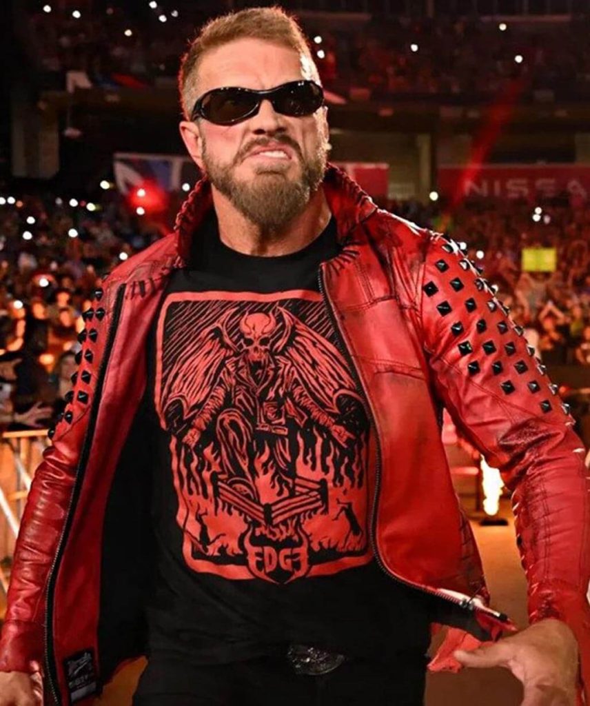 WWE Summerslam Edge Red Leather Jacket