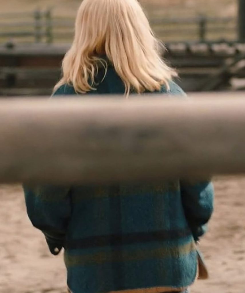 Yellowstone Beth Dutton Blue Flannel Jacket