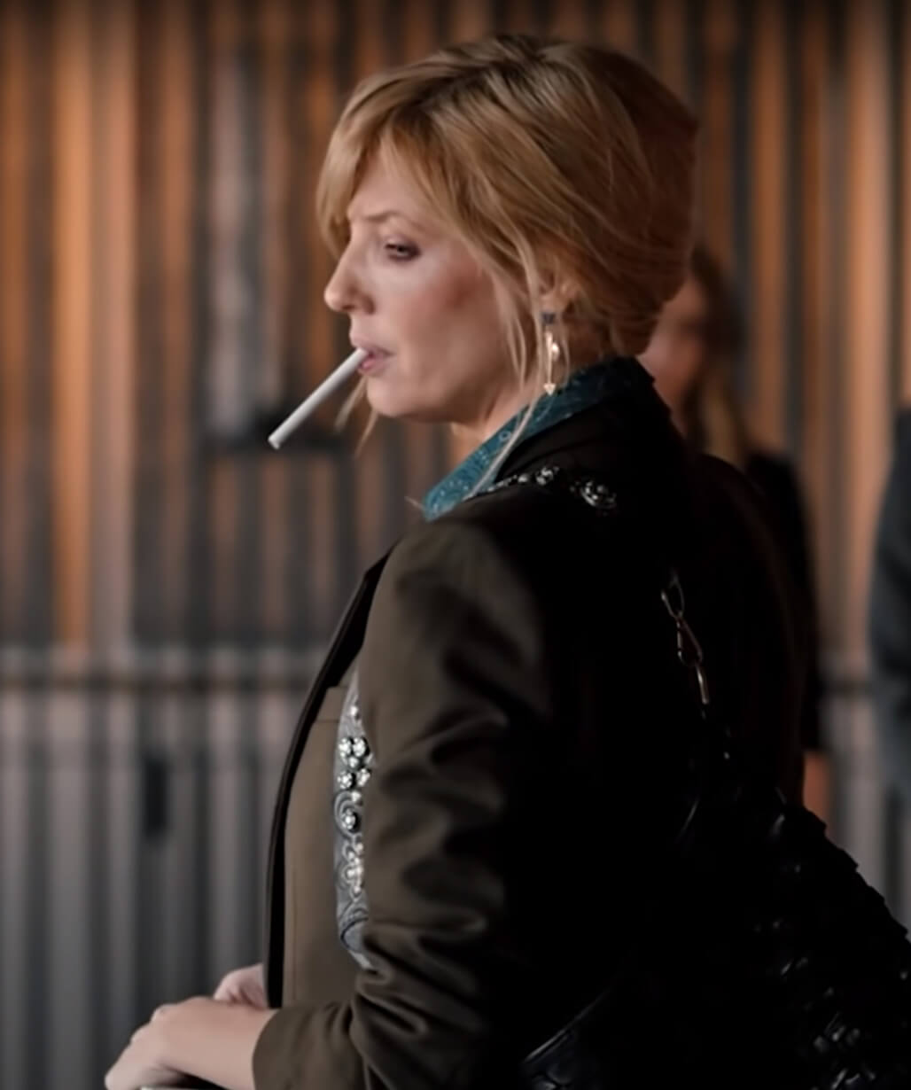Yellowstone Beth Dutton Kelly Reilly Green Coat