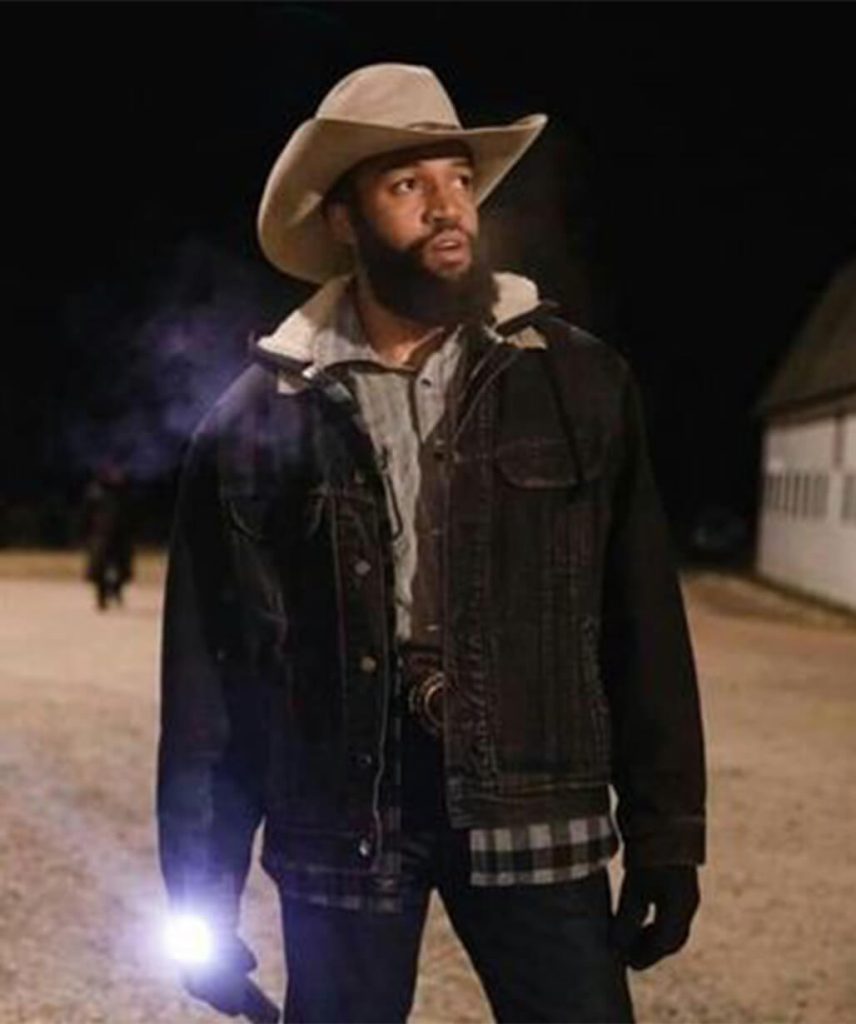 Yellowstone Denim Richards Colby Black Denim Trucker Jacket