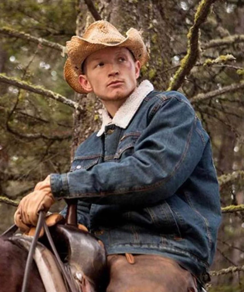 Yellowstone Jimmy Hurdstrom Jefferson White Blue Denim Jacket