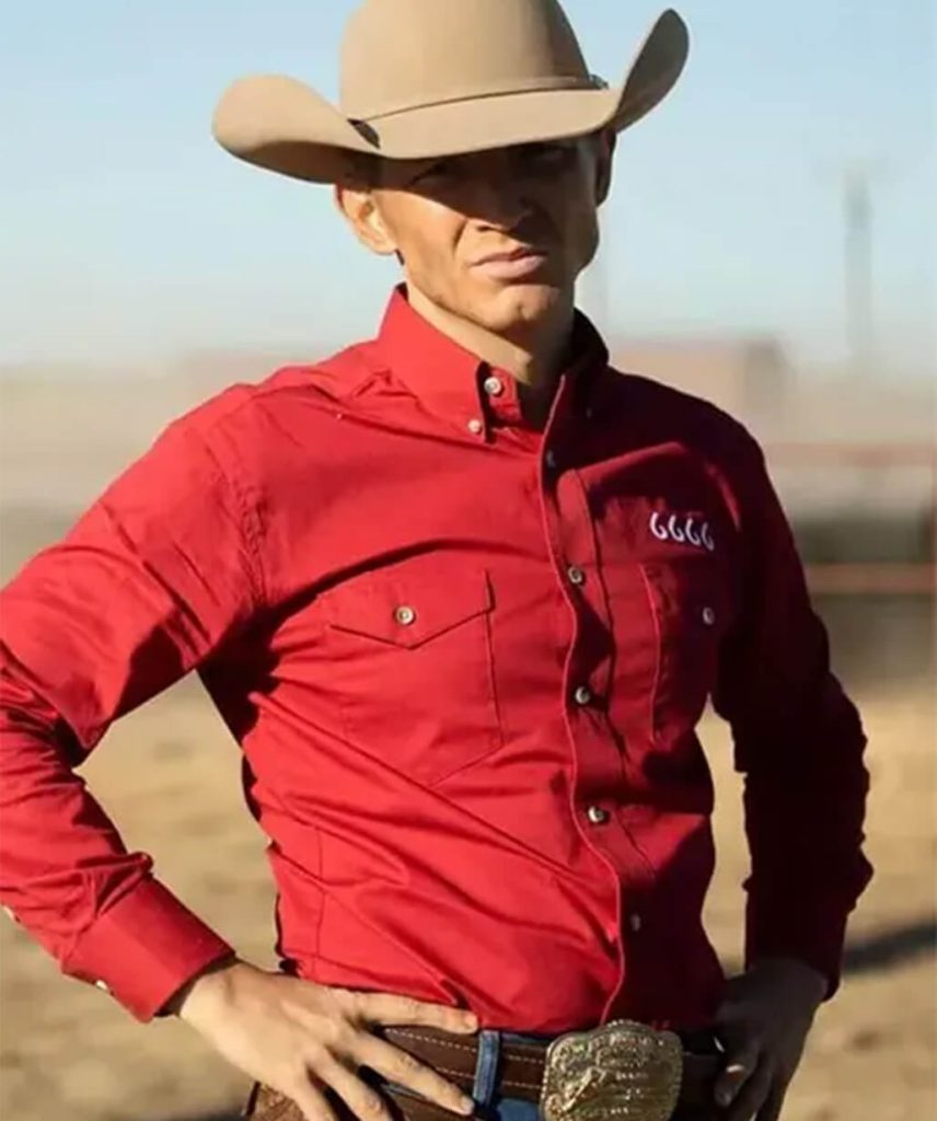 Yellowstone Jimmy Hurdstrom Jefferson White Red Shirt