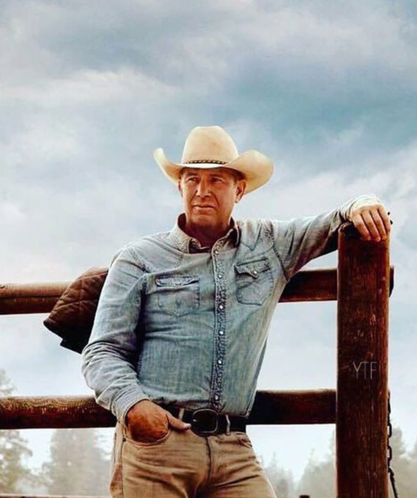 Yellowstone John Dutton Blue Denim Shirt