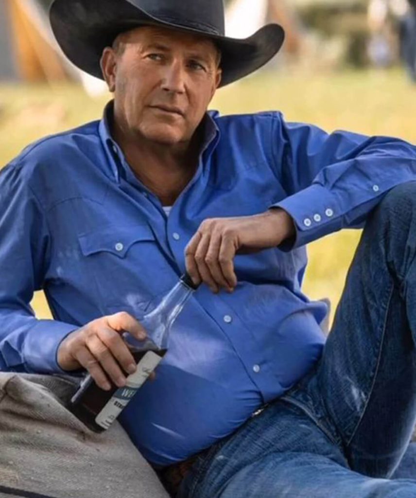 Yellowstone John Dutton Blue Shirt
