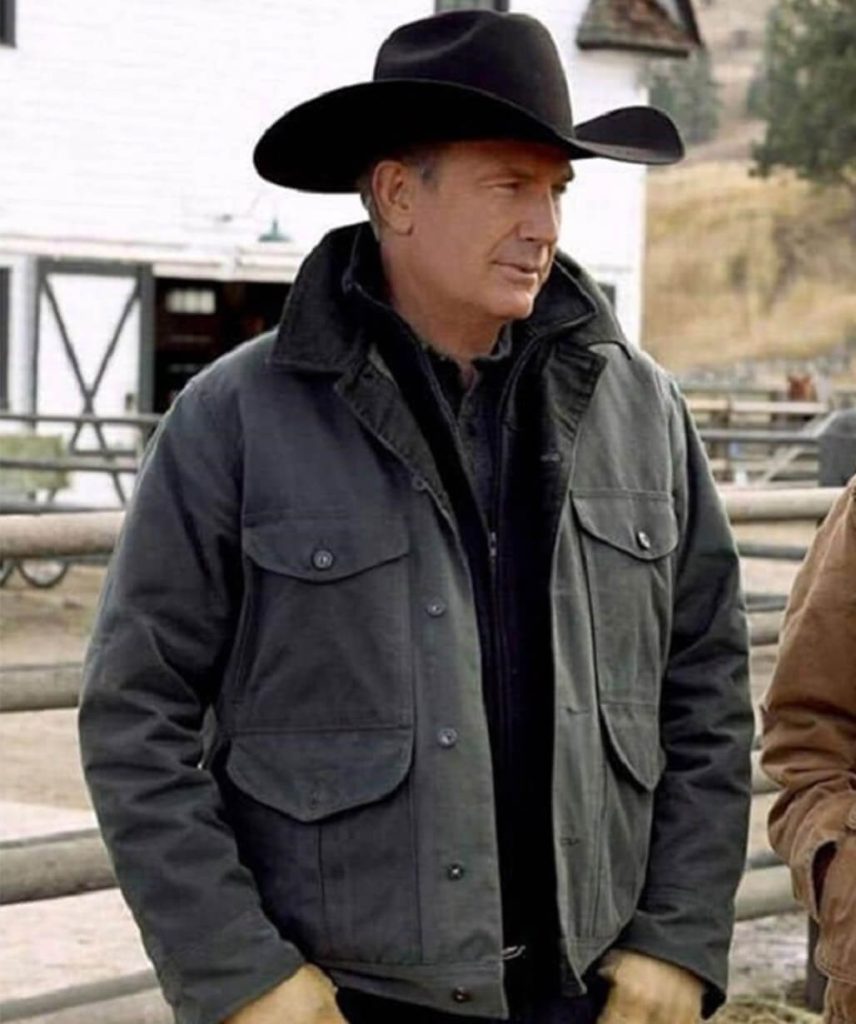 Yellowstone John Dutton Grey Cotton Jacket