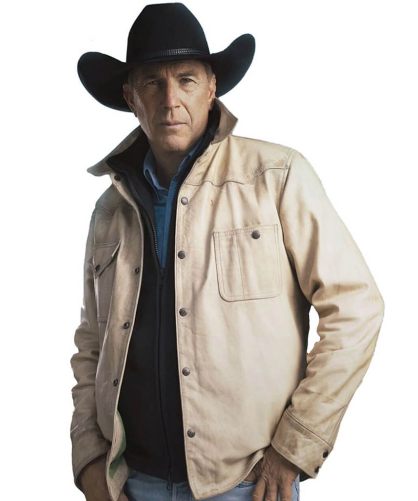 Yellowstone John Dutton S05 White Hunter Jacket