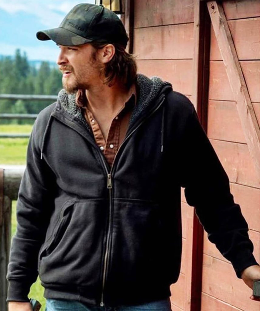 Yellowstone Kayce Dutton Luke Grimes Black Hoodie