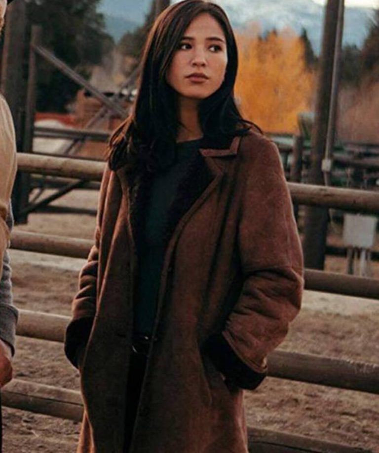 Yellowstone Monica Dutton Brown Wool Coat