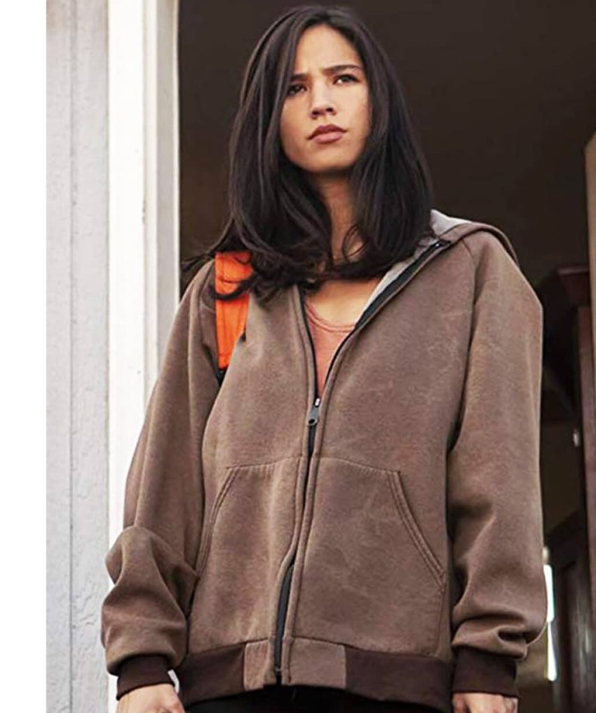 Yellowstone Monica Kelsey Asbille Brown Hooded Jacket