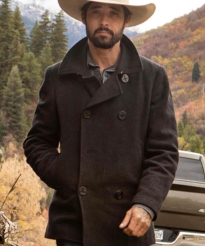 Yellowstone Ryan Bingham Walker Grey Wool Coat