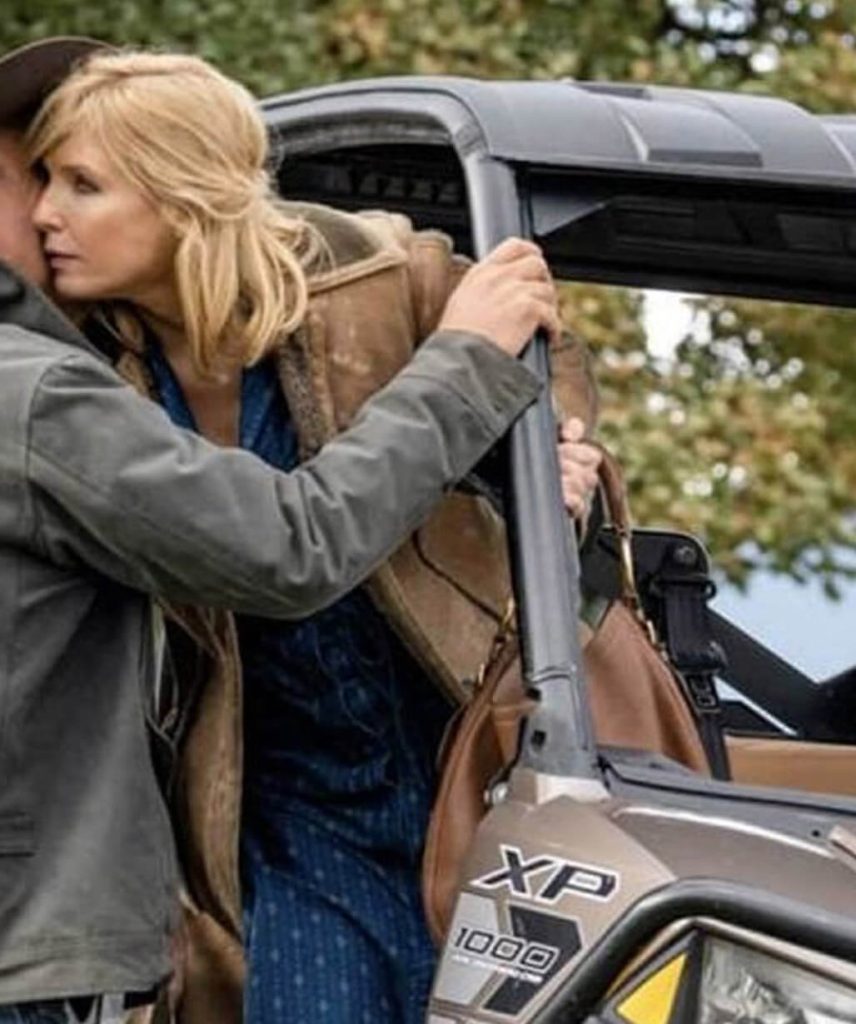 Yellowstone S02 Beth Dutton Brown Leather Coat