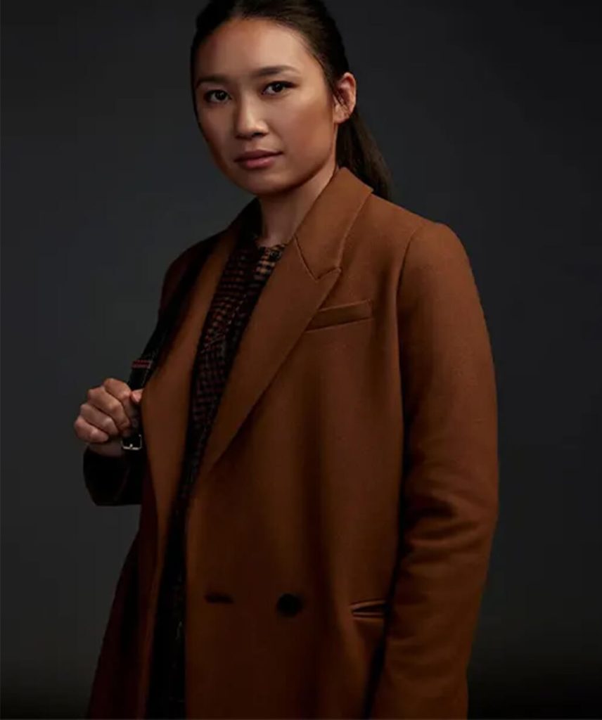 3 Body Problem S01 Jess Hong Brown Trench Coat