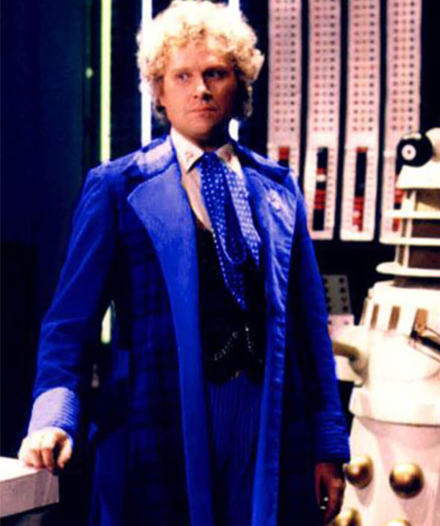 Colin Baker Sixth Doctor Doctor Who Blue Coat