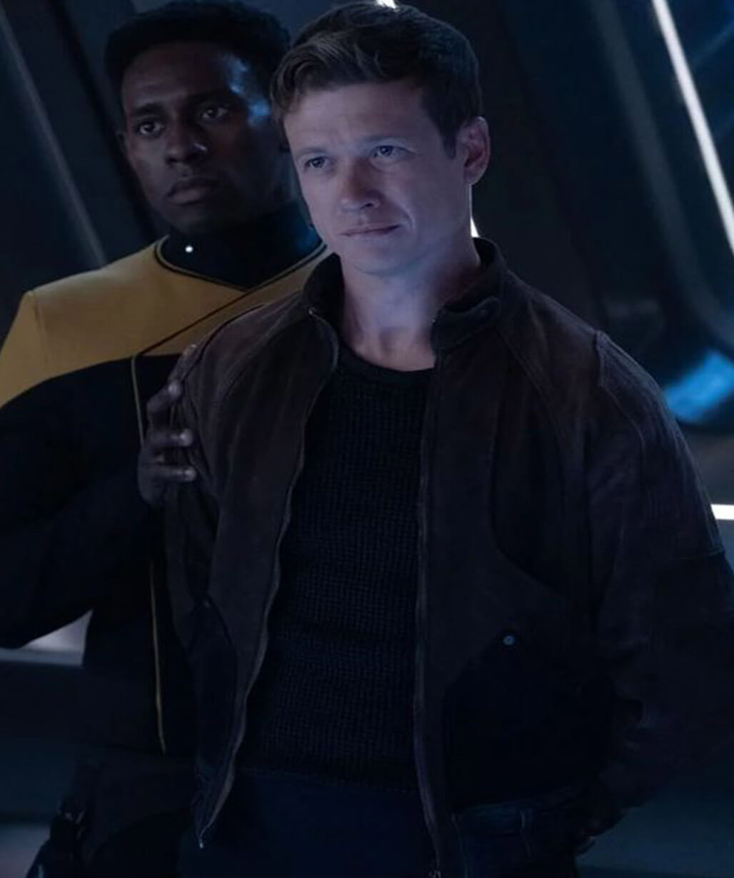 Jack Crusher Star Trek Picard Suede Leather Jacket
