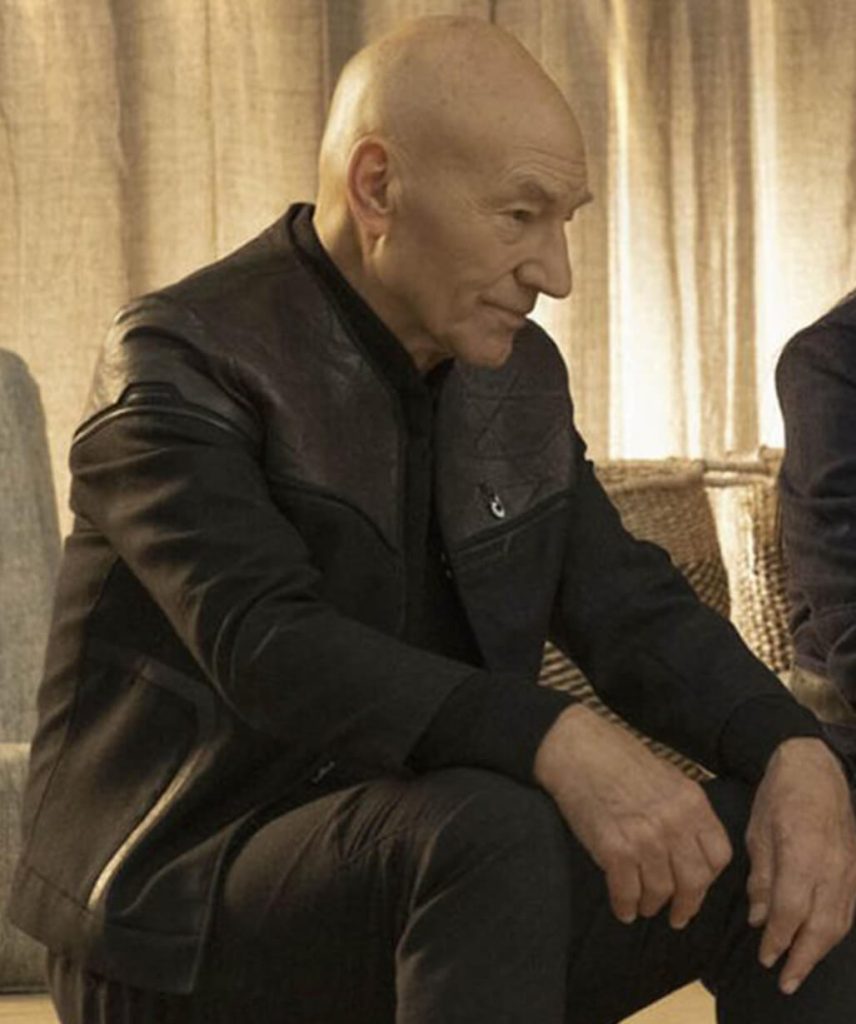 Jean-Luc Picard Star Trek Picard S1 Black Cotton Jacket