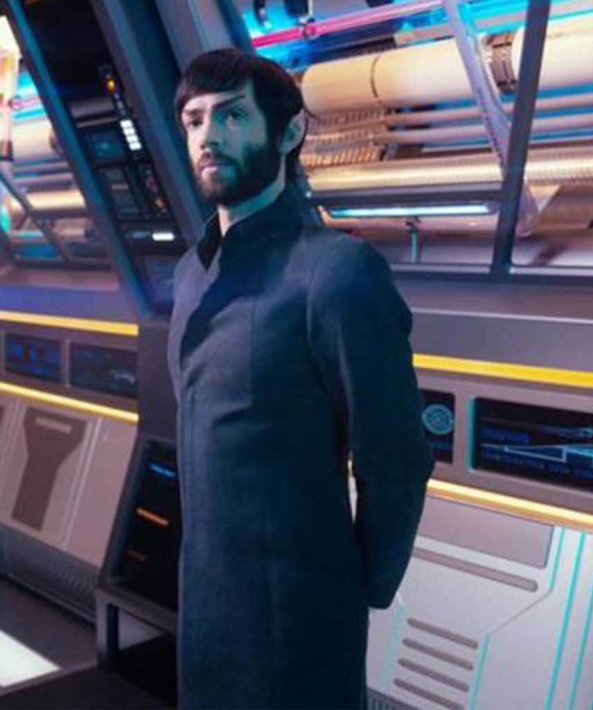 Star Trek Discovery Ethan Peck Leather Coat