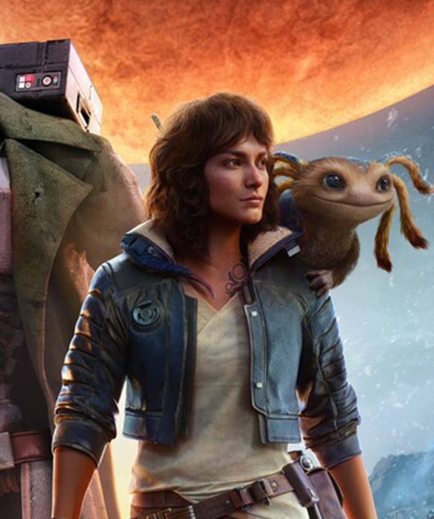 Star Wars Outlaws Kay Vess Blue Leather Jacket