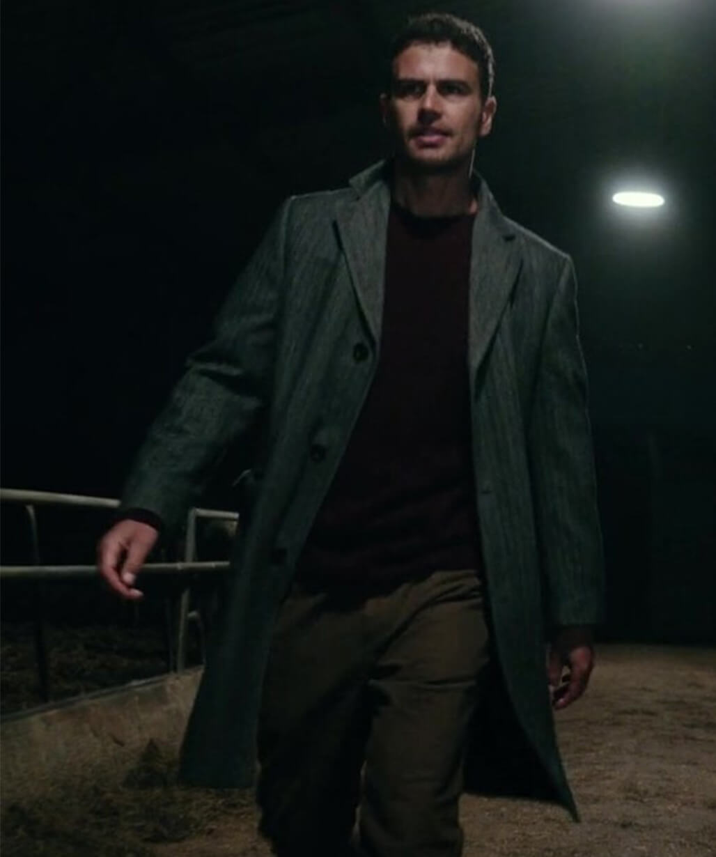 The Gentlemen Eddie Halstead Theo James Grey Plaid Coat