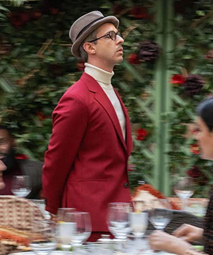 The Gentlemen Jeremy Strong Red Suit