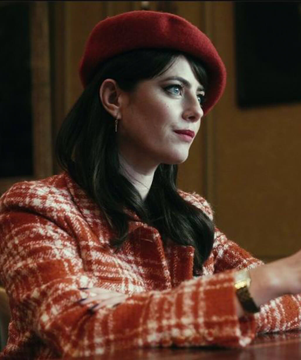 The Gentlemen Susie Glass Kaya Scodelario Plaid Wool Coat