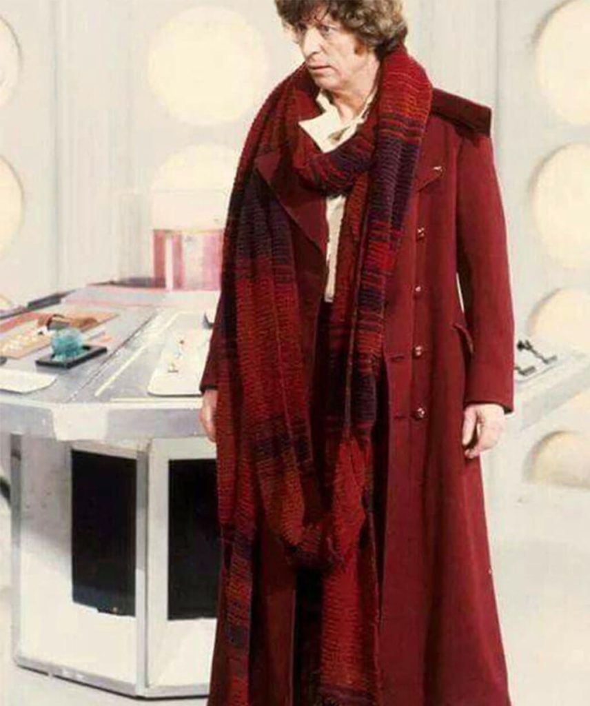Tom Baker Doctor Who Fourth Doctor Red Wool Coat